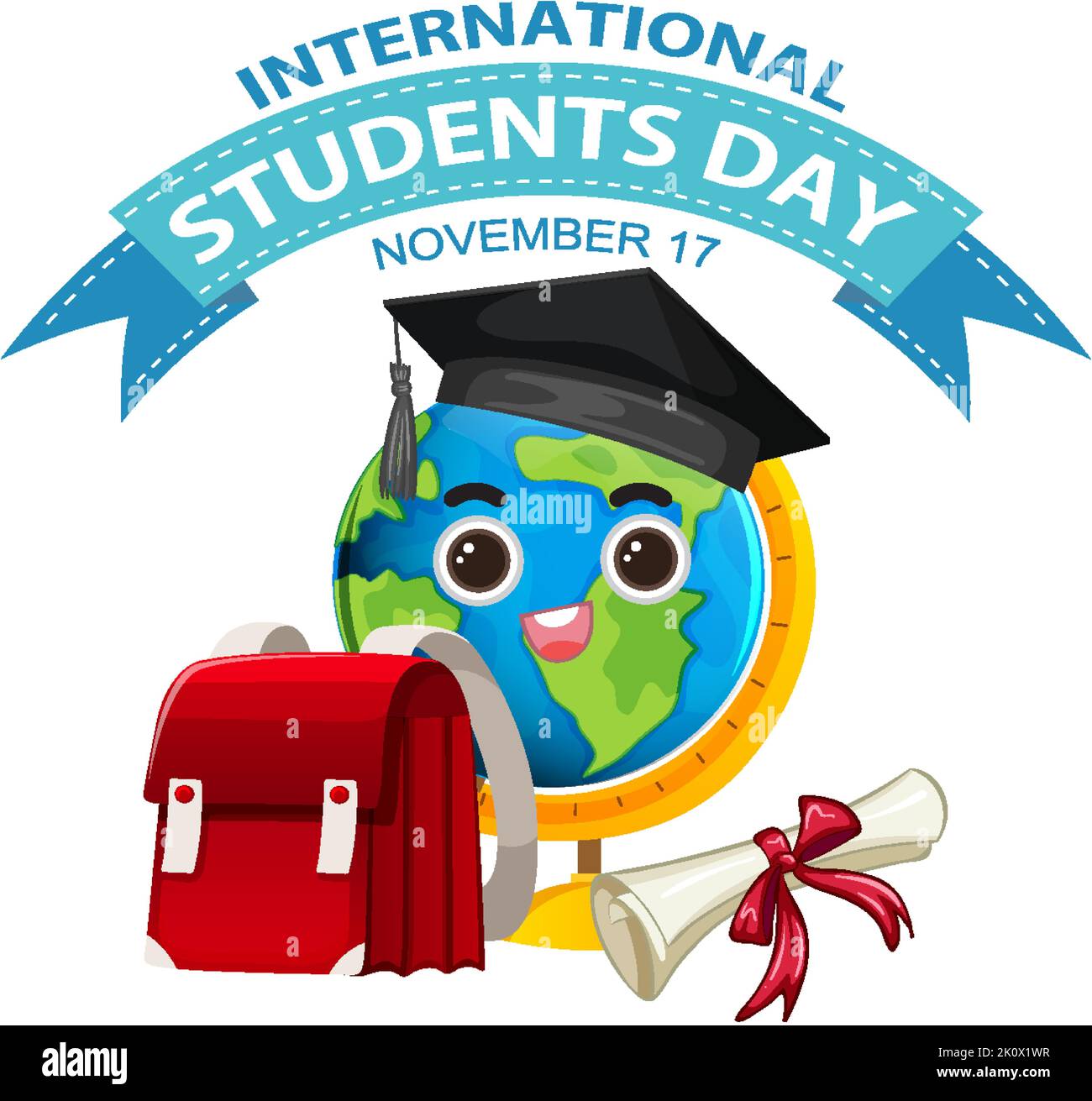 International Students Day Banner Design illustration Stock Vector ...