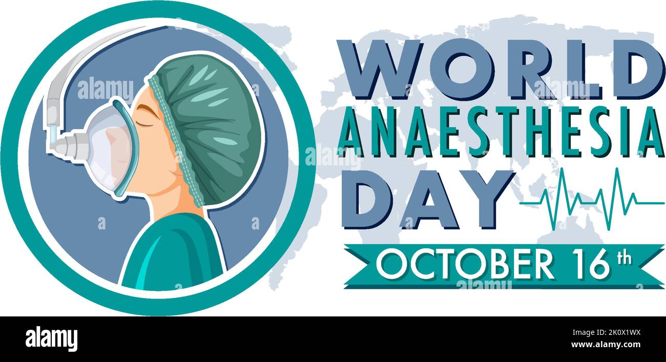 World Anaesthesia Day Banner Design illustration Stock Vector Image ...