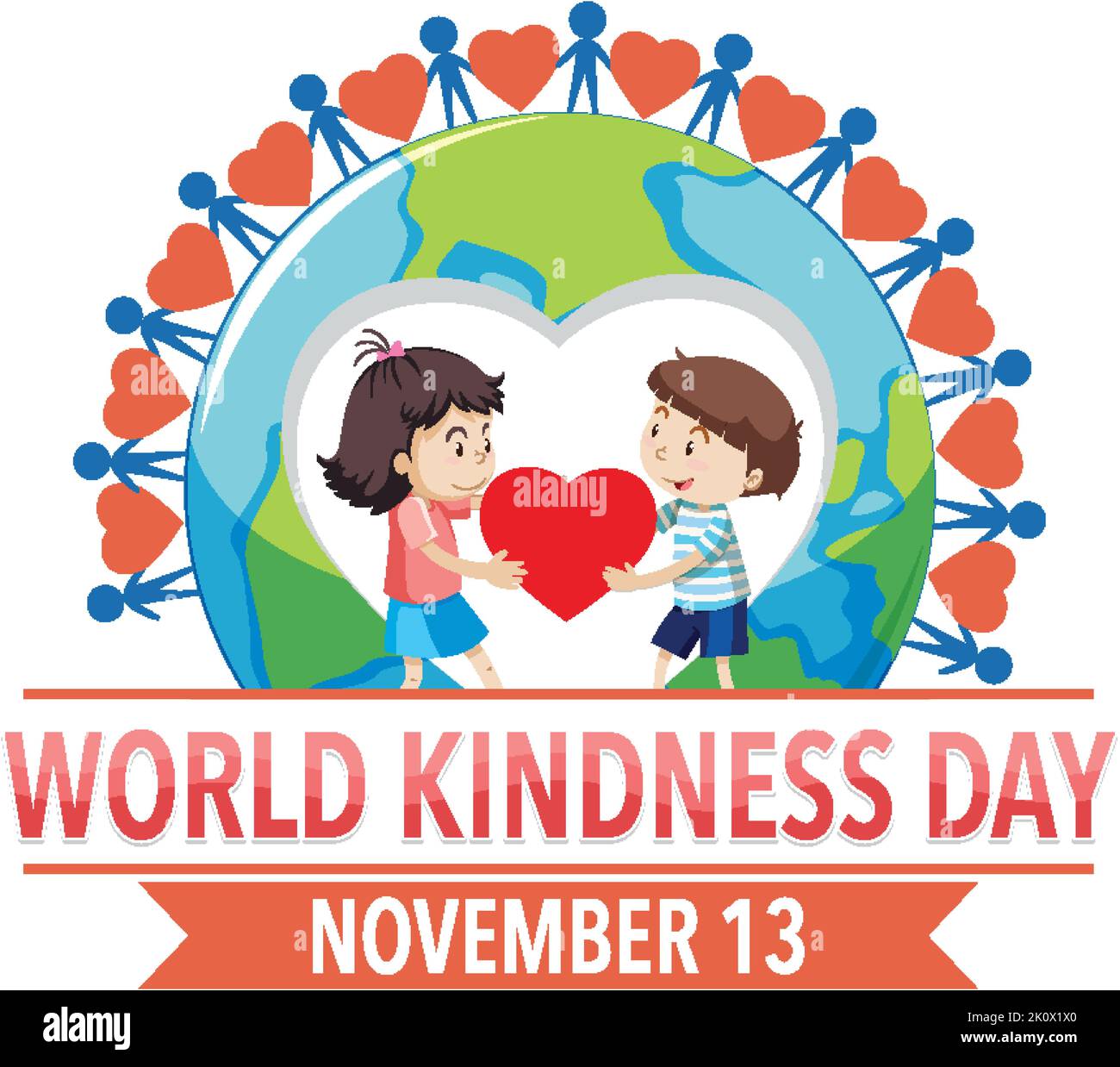 World Kindness Day Logo Concept illustration Stock Vector Image & Art ...