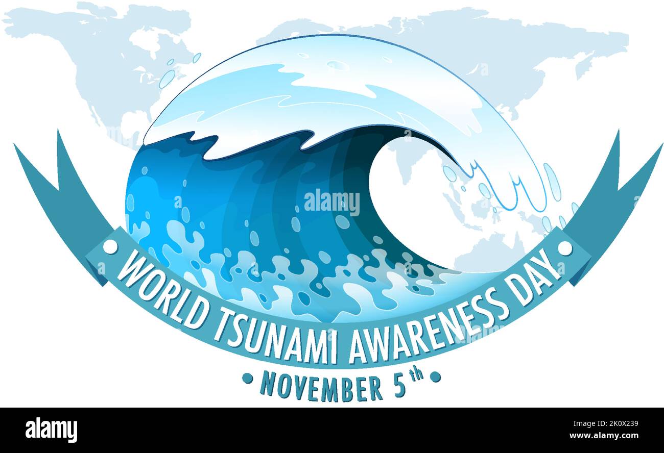 World Tsunami Awareness Day Banner Design illustration Stock Vector Image & Art - Alamy