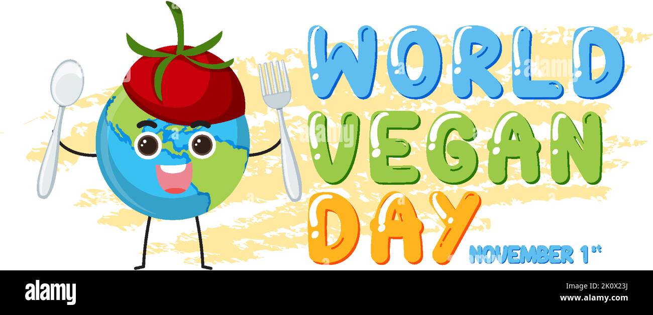 World Vegan Day Banner Design illustration Stock Vector Image & Art - Alamy