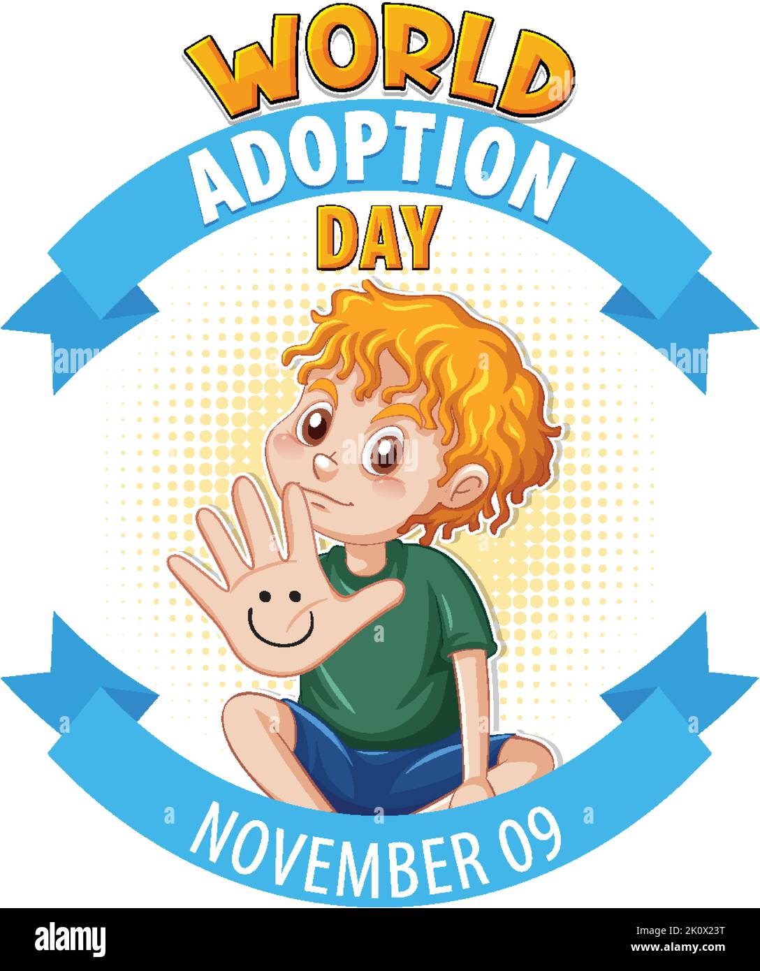 World Adoption Day Poster Design illustration Stock Vector Image & Art ...