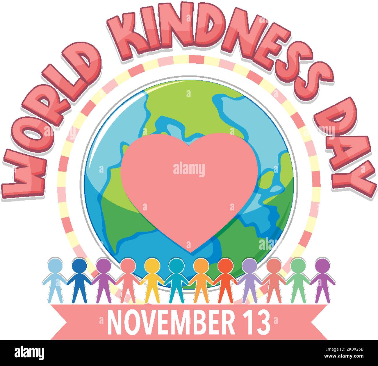 World Kindness Day Logo Concept illustration Stock Vector Image & Art ...