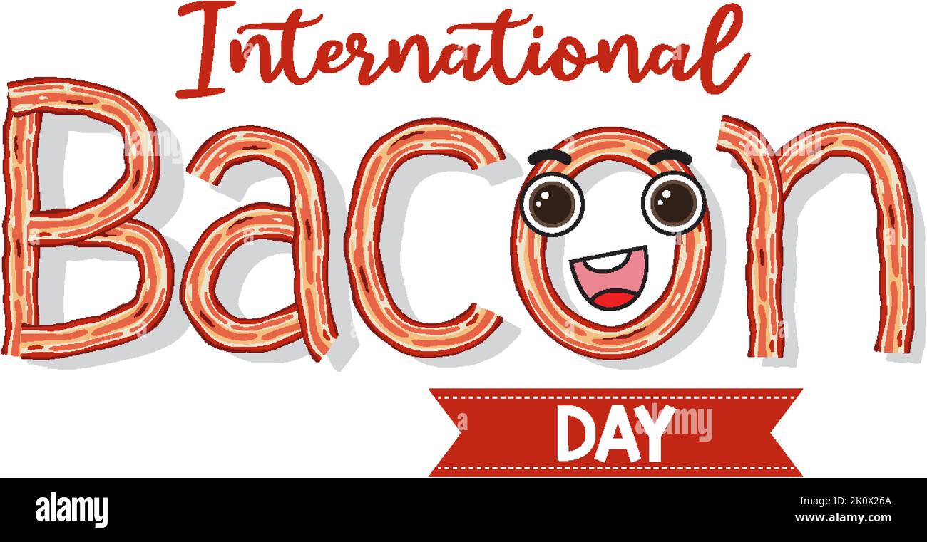 International bacon day banner illustration Stock Vector Image & Art ...