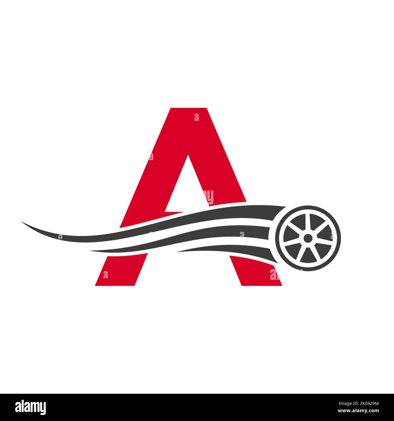 Sport Car Letter A Automotive Car Repair Logo Design Concept With ...