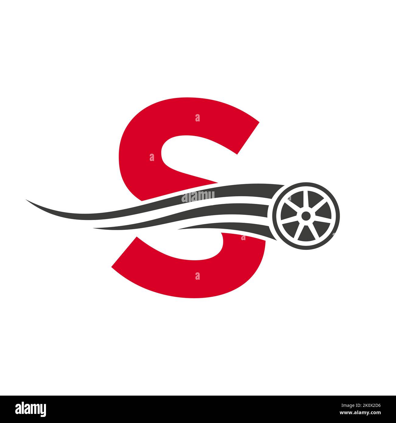 Sport Car Letter S Automotive Car Repair Logo Design Concept With ...