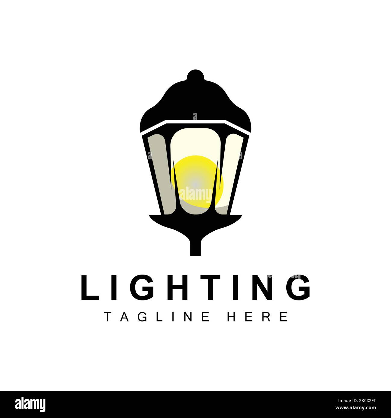 Lantern Lamp Logo Design, Life Lighting Vector, Lamp Logo Illustration ...