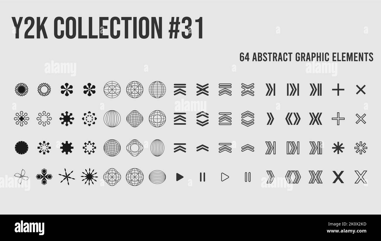 Trendy geometric design elements. Simple shapes forms and frames Stock Vector Image & Art - Alamy