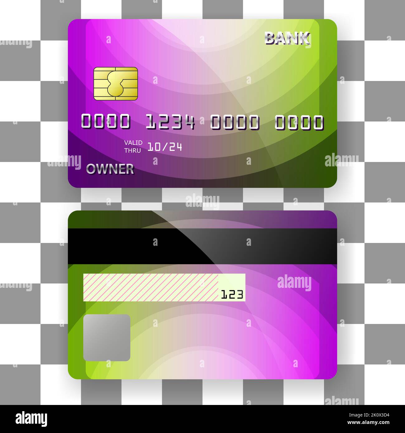 banking card template background pink stripe elegant design art ...