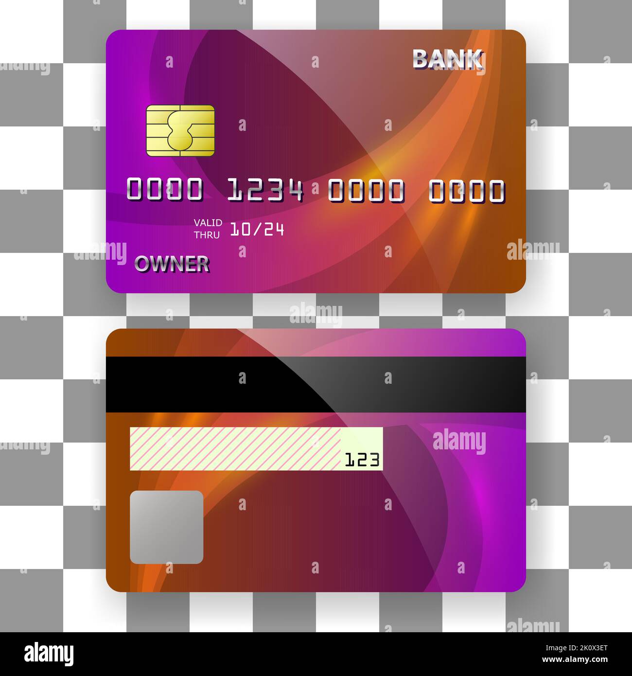 banking card template background pink stripe elegant design art ...