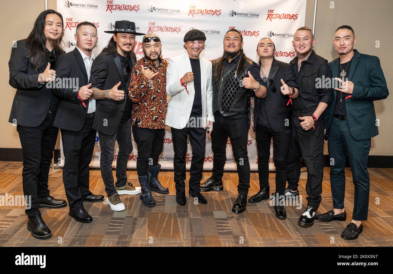 New York, NY - September 13, 2022: Musicians from The Hu attend ...