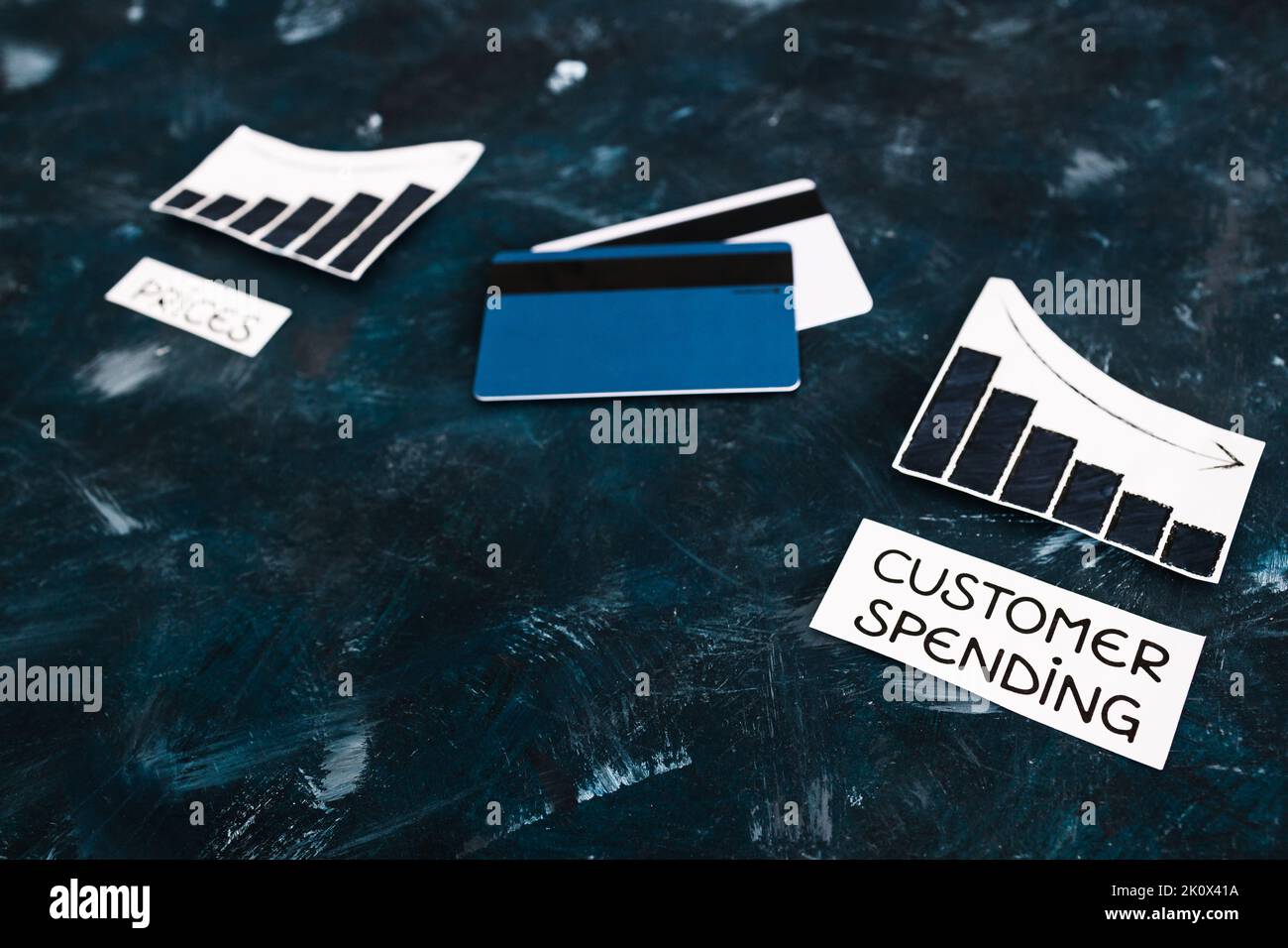 prices going up and consumer spending going down conceptual image ... prices going up and consumer spending going down conceptual image ...