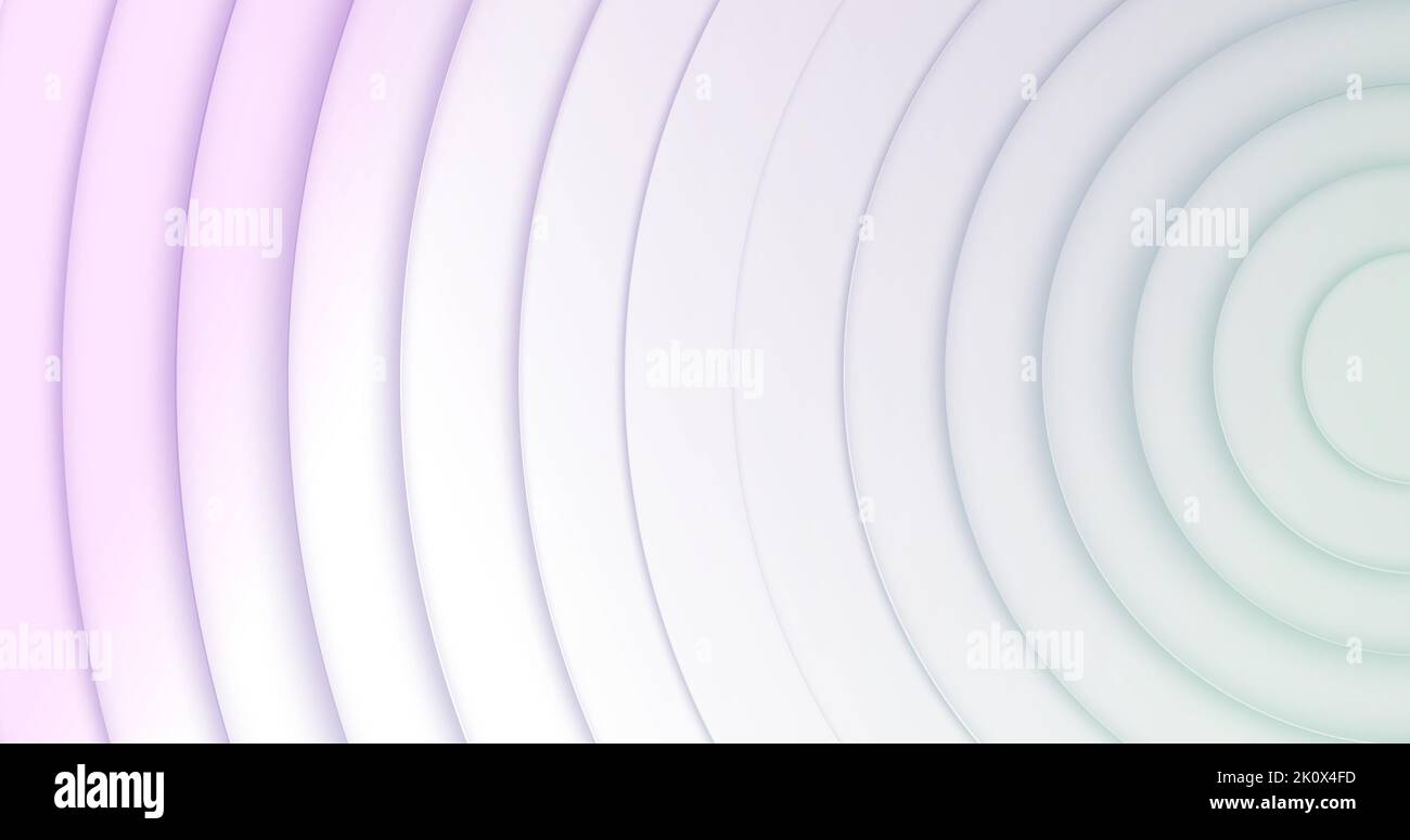 Image of multiple gradient purple white to green circles moving in ...