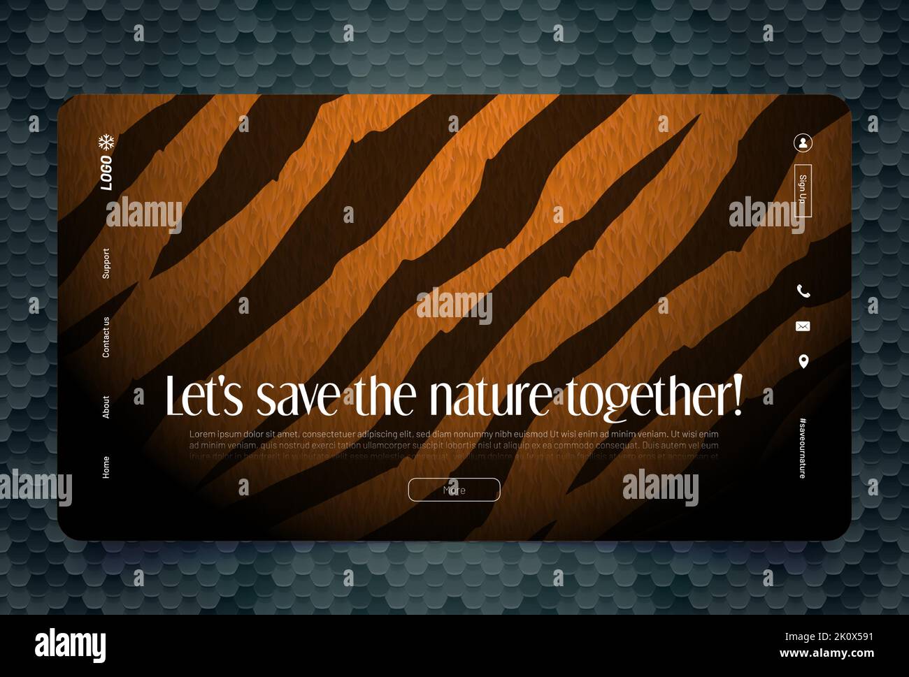 Saving the tiger Stock Vector Images - Alamy