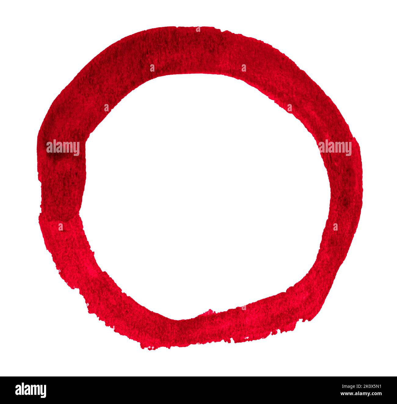 Painted red circle hi-res stock photography and images - Alamy