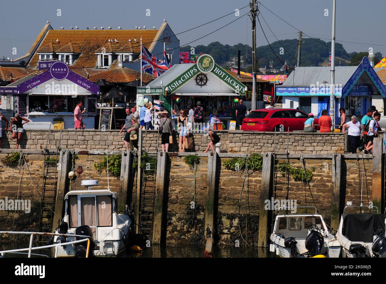 West Bay harbour, Bridport, Dorset Stock Photo - Alamy