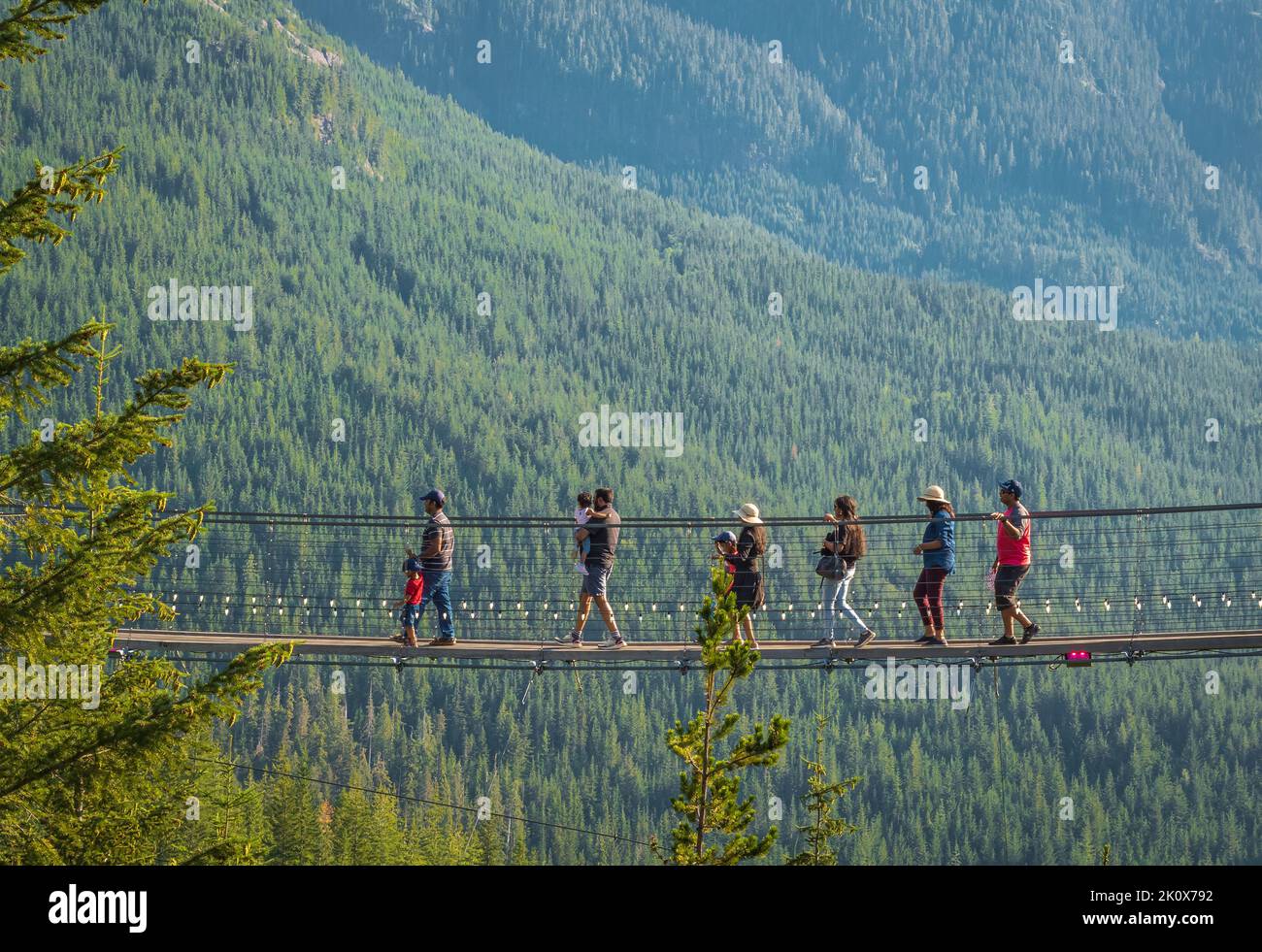 The Sea to Sky Gondola's Sky Pilot suspension bridge, Squamish BC ...