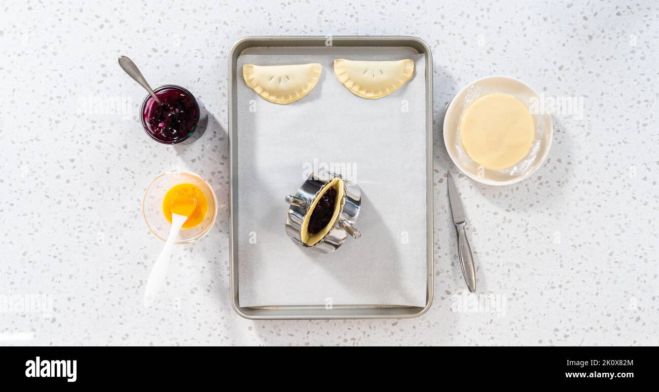 Empanadas with Blueberries Stock Photo - Alamy