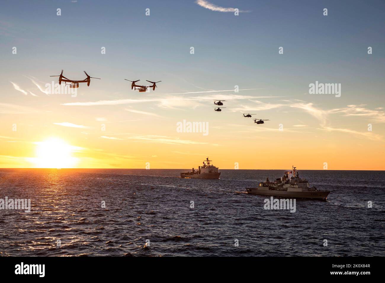Baltic Sea. 4th Sep, 2022. U.S. Navy and U.S. Marine Corps aircraft fly ...