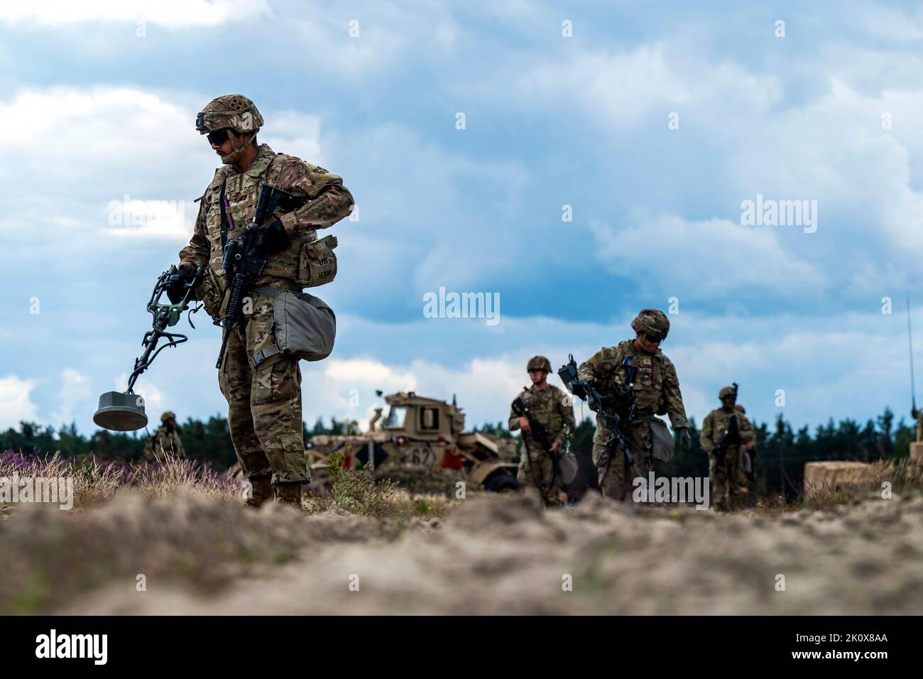 Trzebein, Poland. 1st Sep, 2022. U.S. Soldiers with 588th Brigade ...