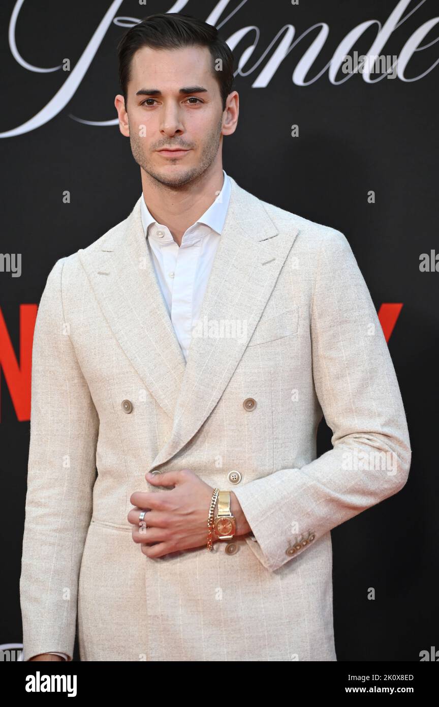 Los Angeles, USA. 13th Sep, 2022. Ryan Vincent at the premiere for "Blonde" at the TCL Chinese ...
