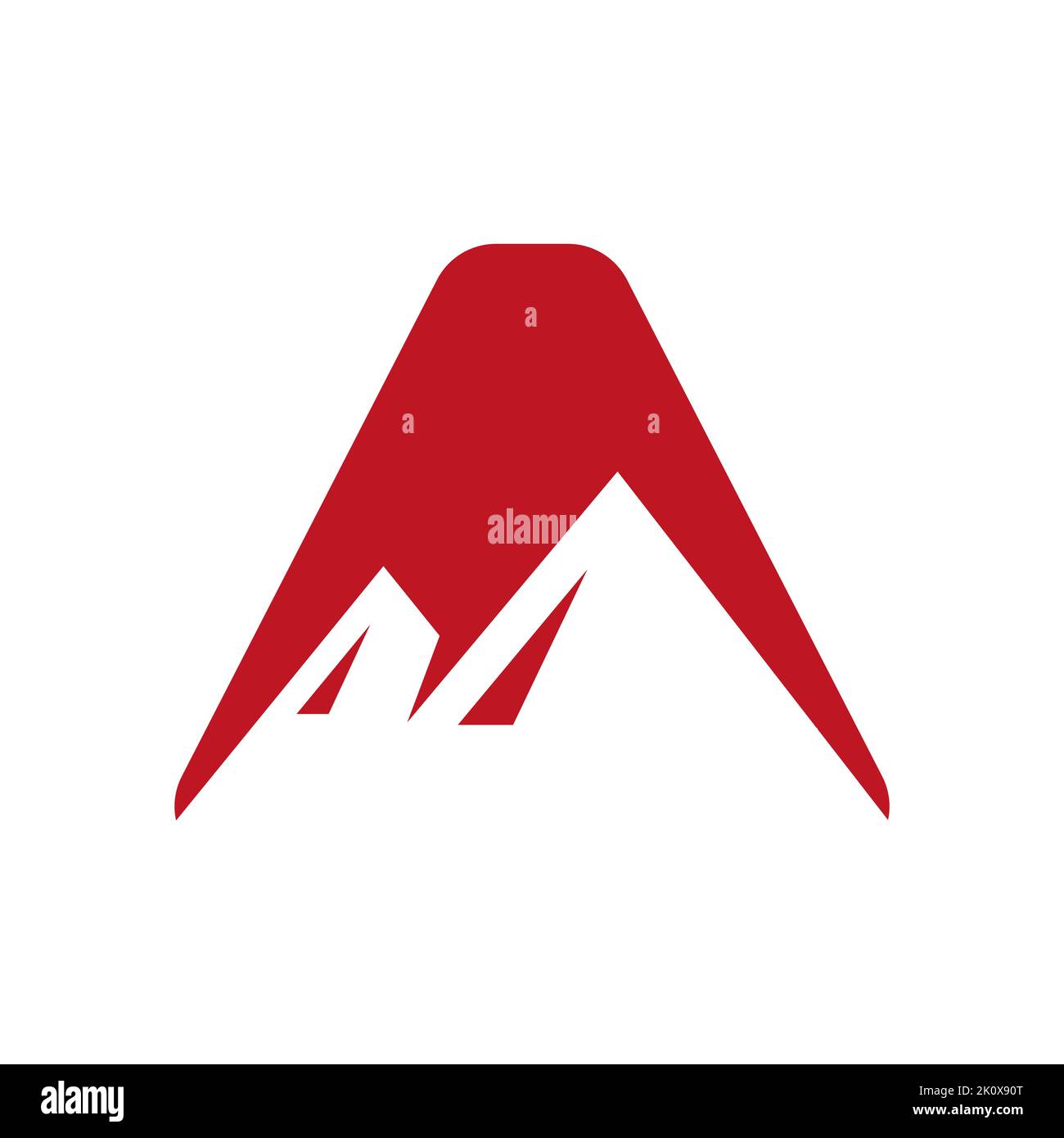 Letter A Mount Logo Vector Sign. Mountain Nature Landscape Logo Combine ...