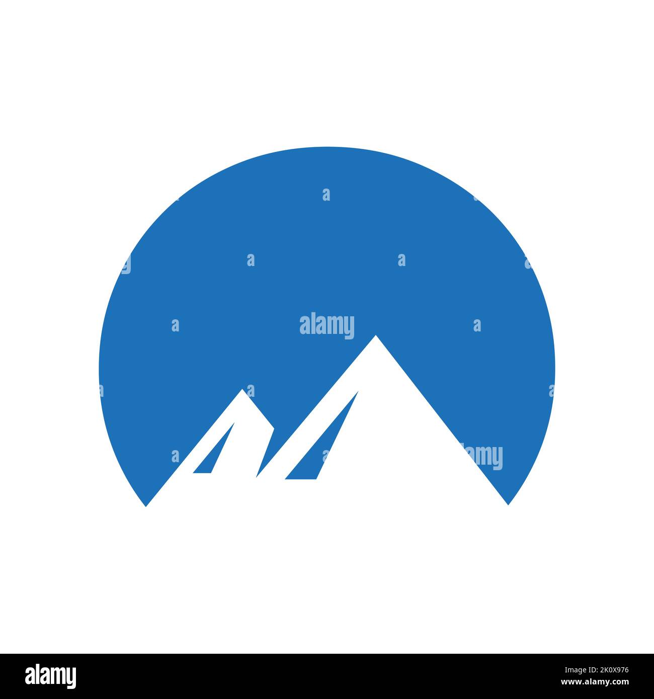 Letter O Mount Logo Vector Sign. Mountain Nature Landscape Logo Combine ...