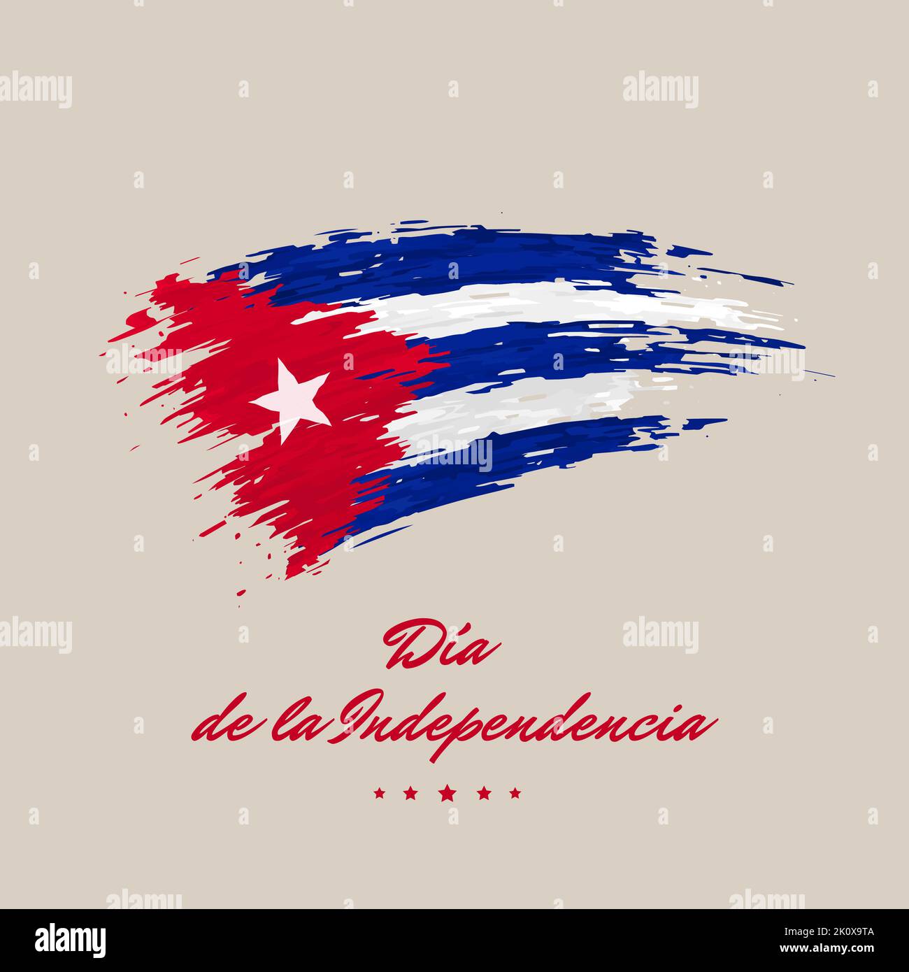 October 10, independence day cuba, vector template. Cuba national ...