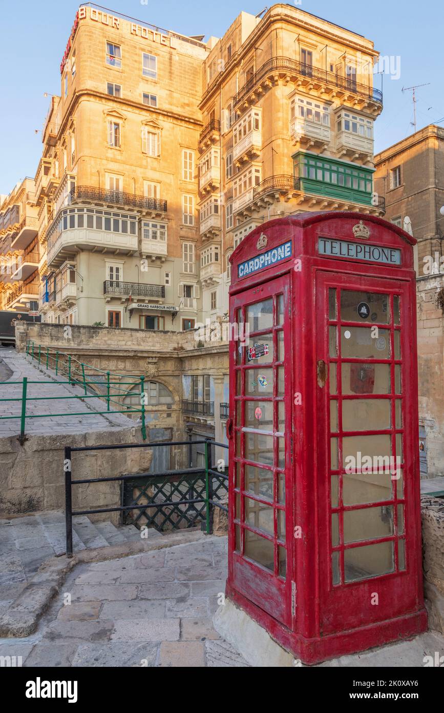 Old telephone booth in Valletta, Malta Stock Photo - Alamy