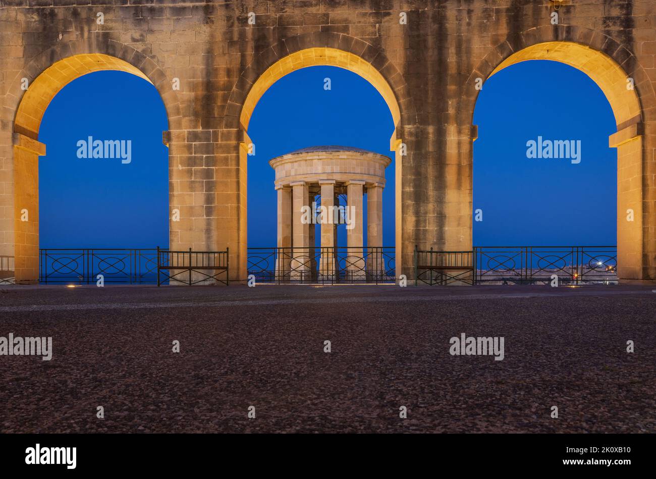 Siege bell memorial, Valletta Stock Photo - Alamy