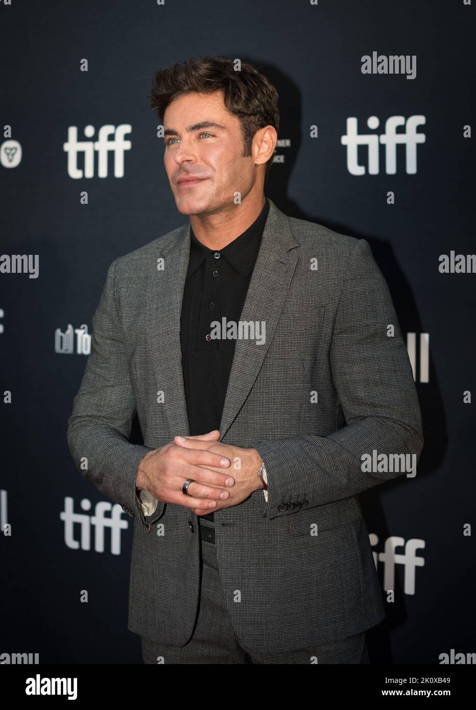 September 13, 2022, TORONTO, ON, CANADA: Actor Zac Efron poses for a ...