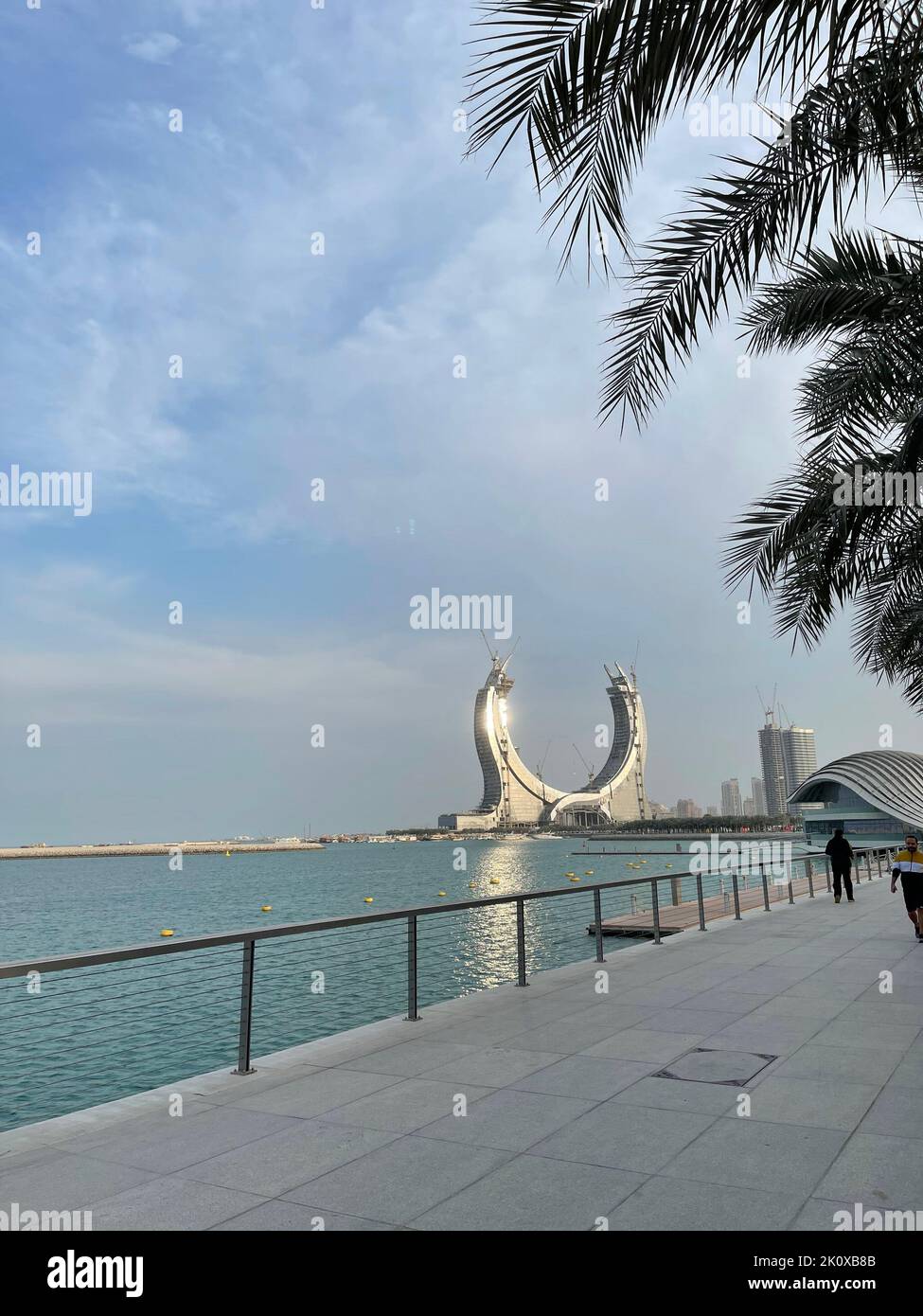 Beautiful evening view of Lusail Marina City Stock Photo - Alamy
