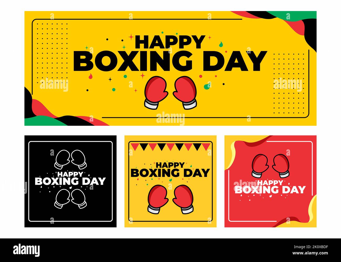 Present boxing day happy Stock Vector Images - Alamy