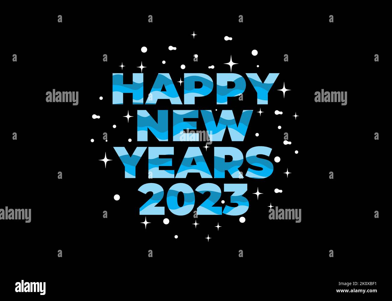 Blue Text effect design, happy new years 2023 Stock Vector Image & Art ...