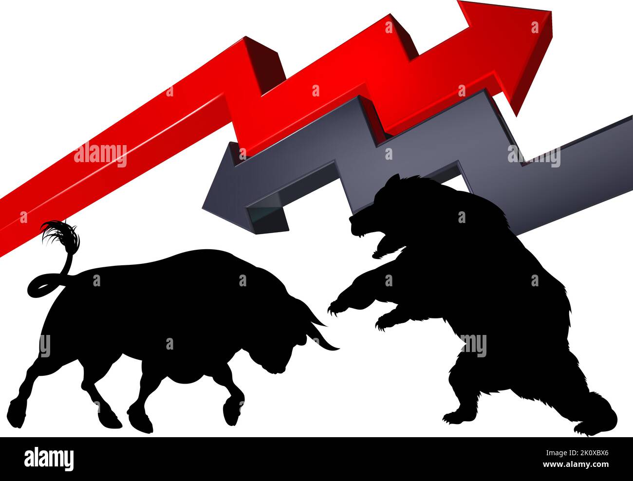 Bull Vs Bear Fight Stock Market Trading Concept Stock Vector Image ... Bull Vs Bear Fight Stock Market Trading Concept Stock Vector Image ...