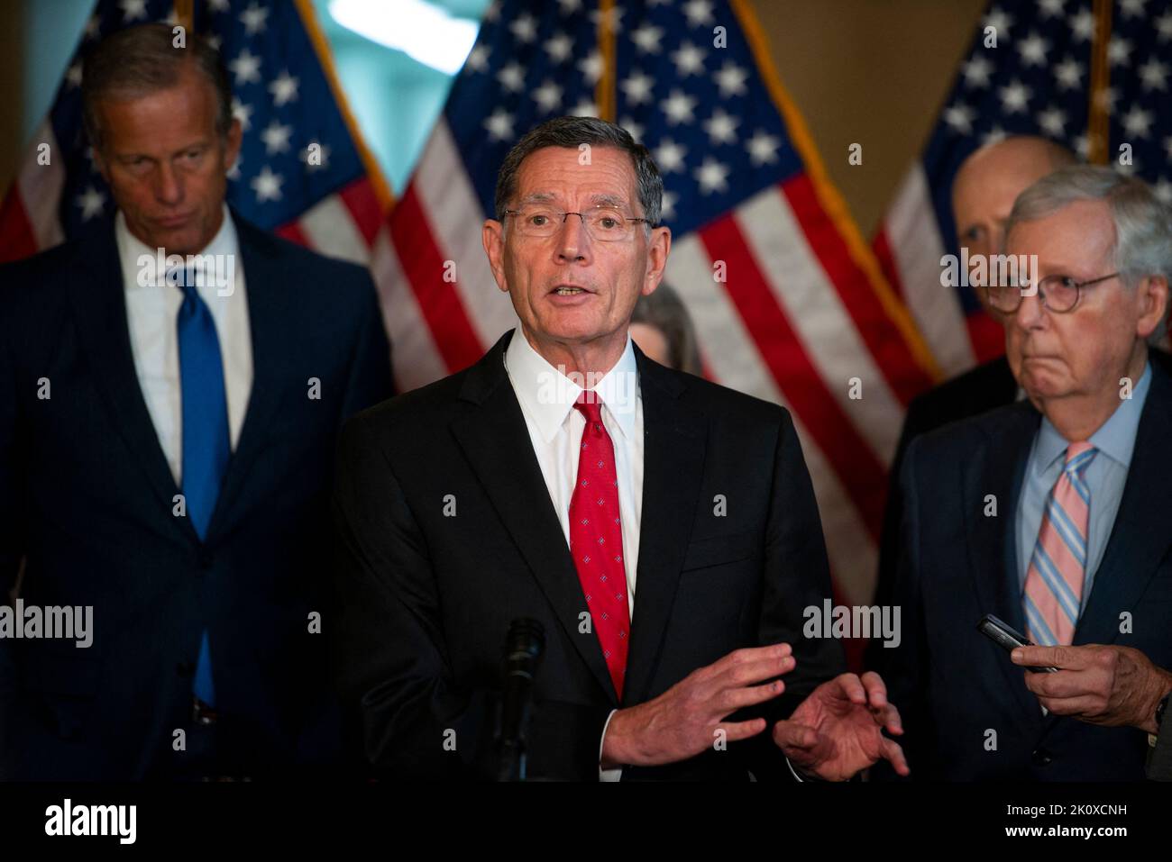 United States Senator John Barrasso (Republican of Wyoming) offers ...