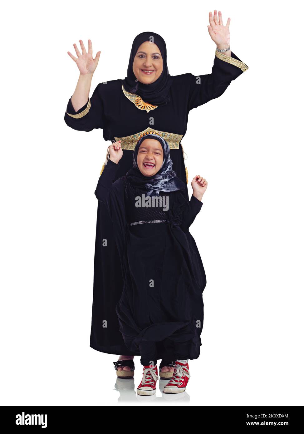 Good times with grandma. Studio portrait of a happy muslim grandmother ...