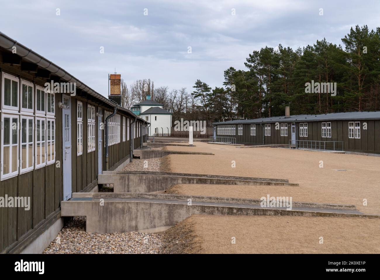 Gedenkstätte und Konzentrationslager Sachsenhausen in Oranienburg Stock ...