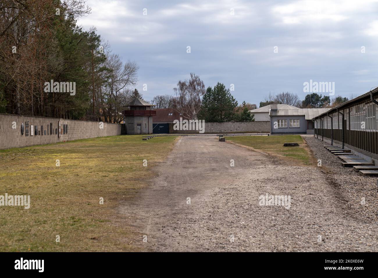Gedenkstätte und Konzentrationslager Sachsenhausen in Oranienburg Stock ...