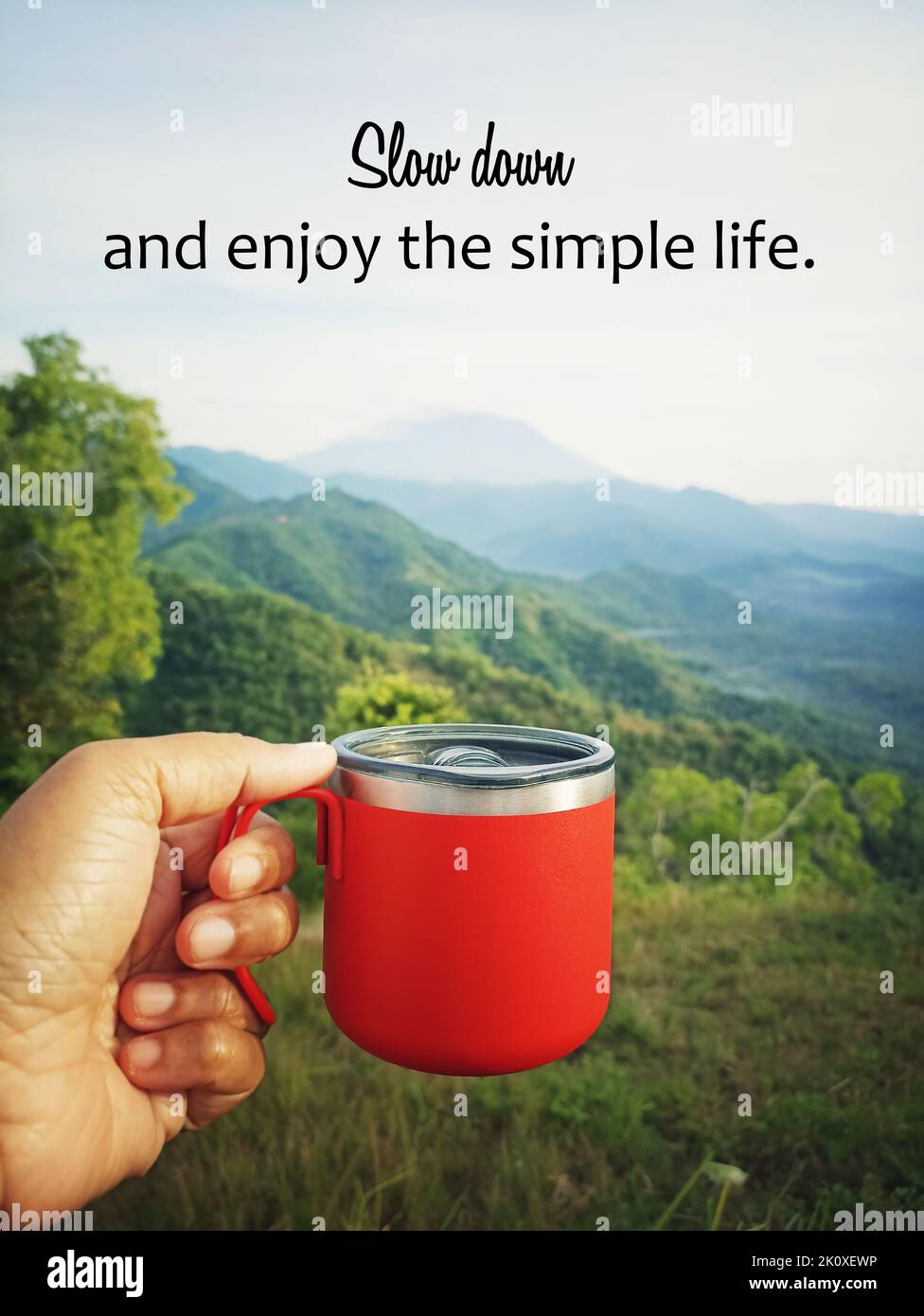 Inspirational motivational quote - Slow down and enjoy the simple life ...