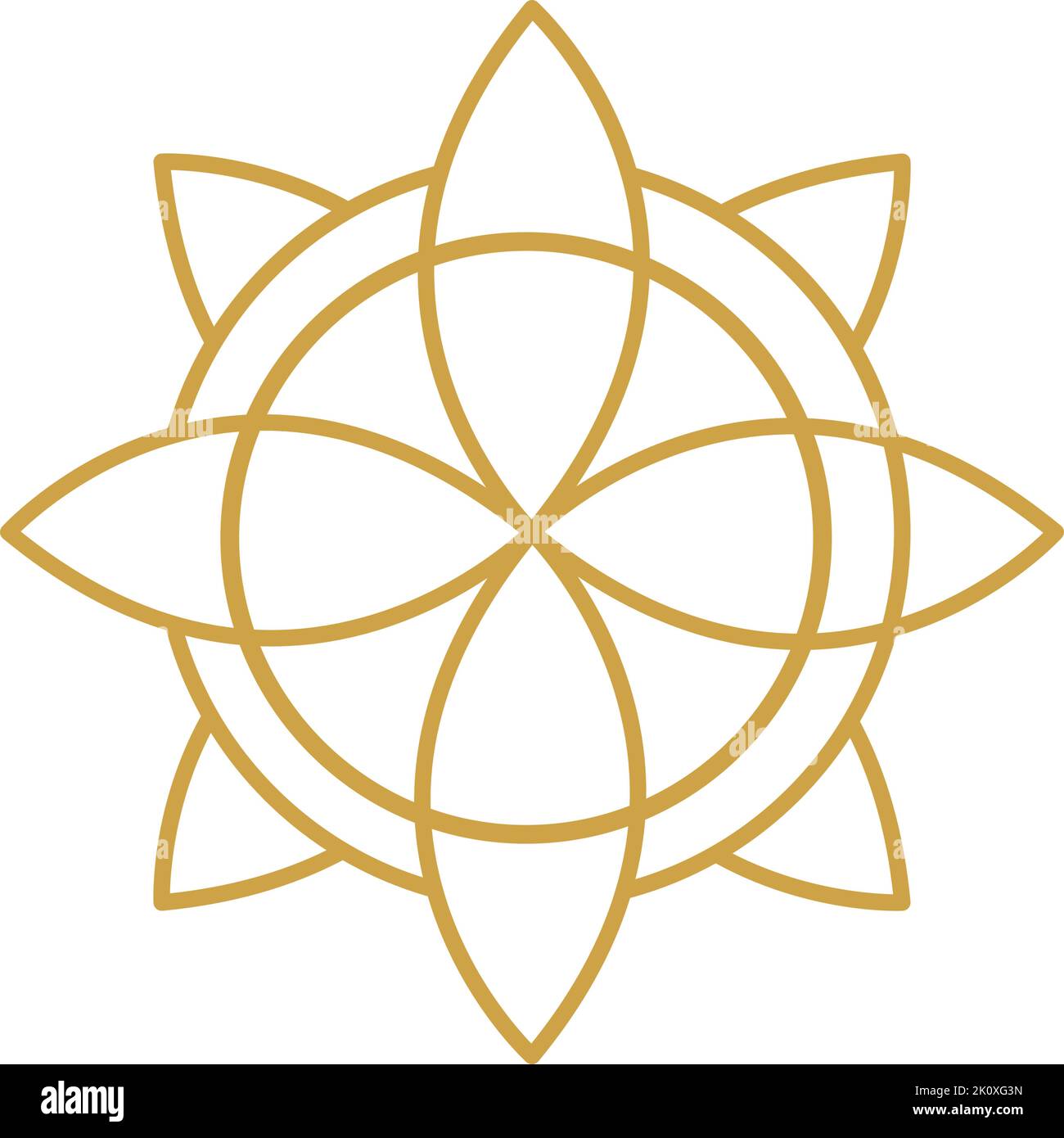 Geometric symbols, Sacred mystic signs Illustration Stock Vector Image ...