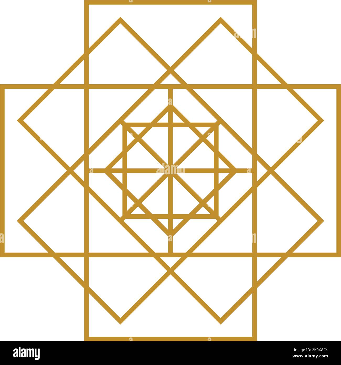 Geometric symbols, Sacred mystic signs Illustration Stock Vector Image ...