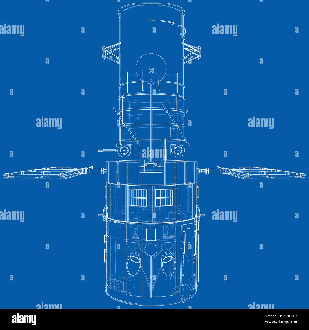 Hubble space telescope. Sattellite Stock Vector Image & Art - Alamy