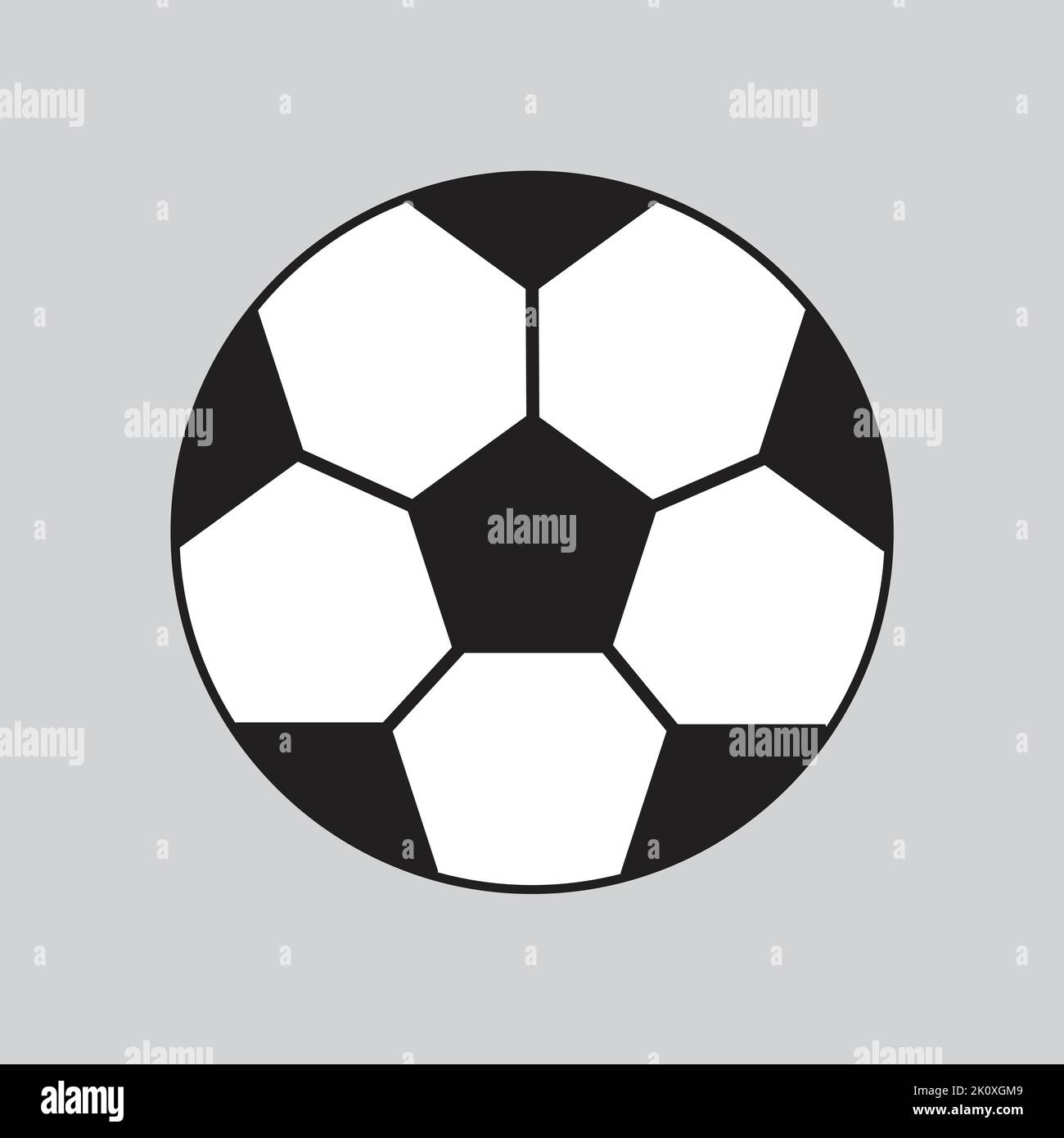 Simple and solid football ball icon Stock Vector Image & Art - Alamy