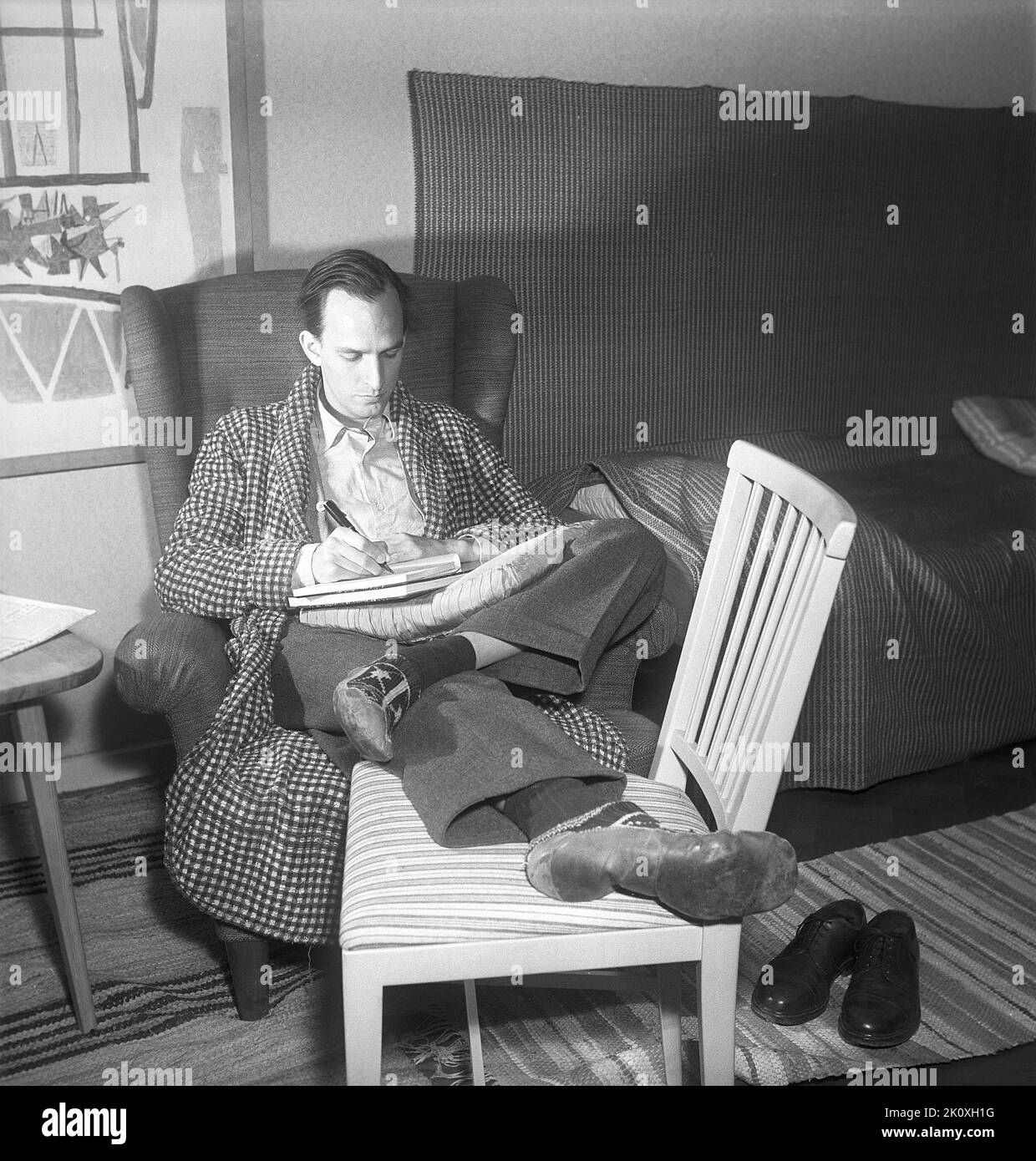 Ingmar Bergman. 1918-2007. Swedish film director. Pictured here 1951 in ...