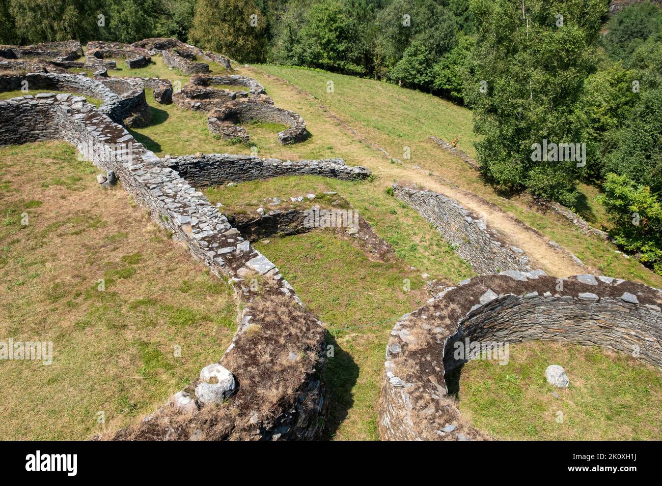 Castro de Coana, archaeological site from the Iron Age. Asturias, Spain ...