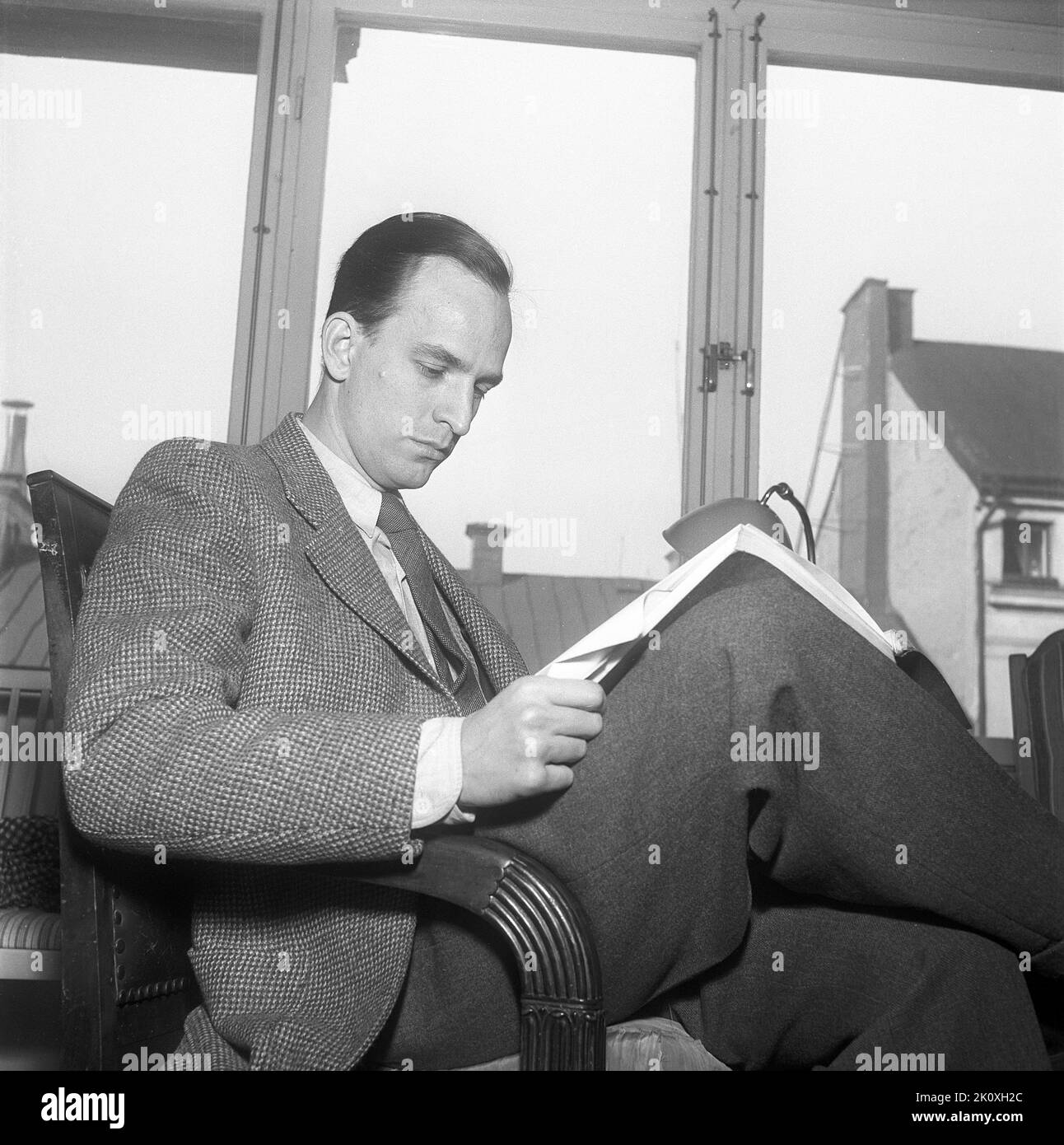 Ingmar Bergman. 1918-2007. Swedish film director. Pictured here 1951 in ...