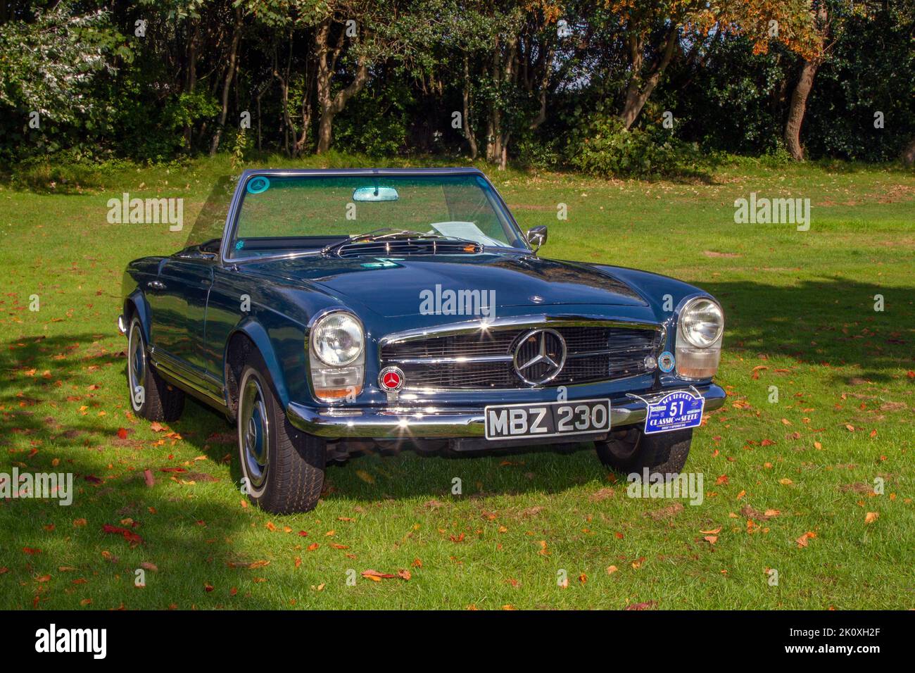 1966 60s sixties Blue MERCEDES BENZ 2300cc Petrol Cabrio at the ...