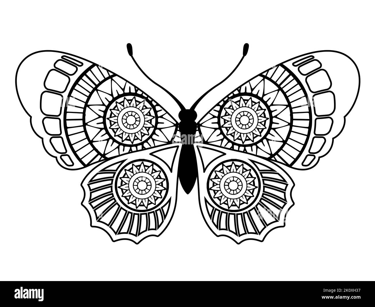 Mariposa Monarca Para Colorear