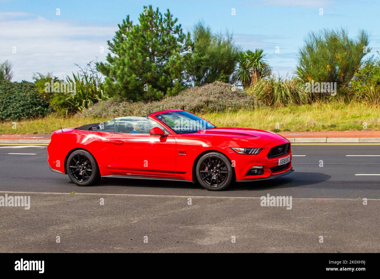 2018 Red Ford Mustang 5.0 V8 GT DL 4951cc Petrol 6-speed automatic; on ...